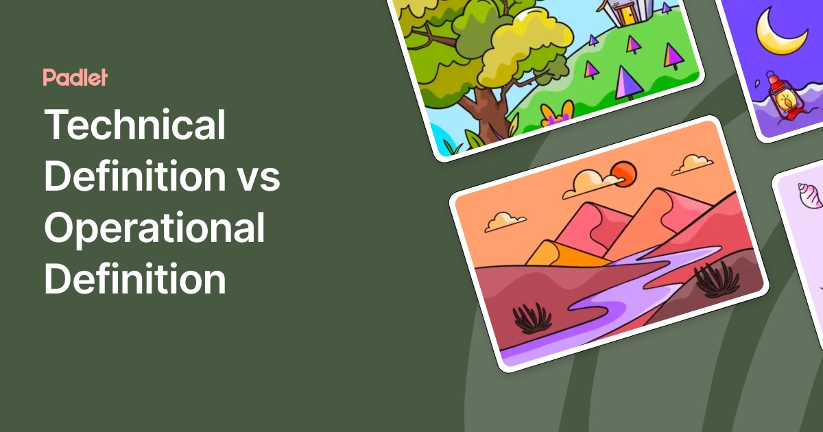 Technical Definition vs Operational Definition