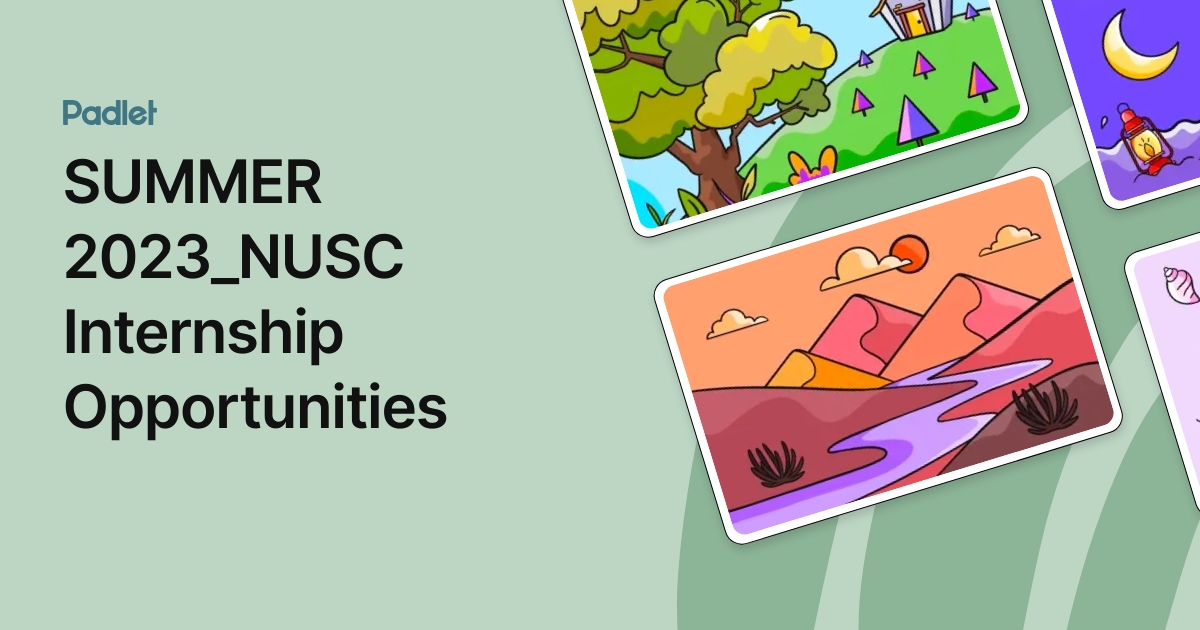 SUMMER 2023_NUSC Internship Opportunities