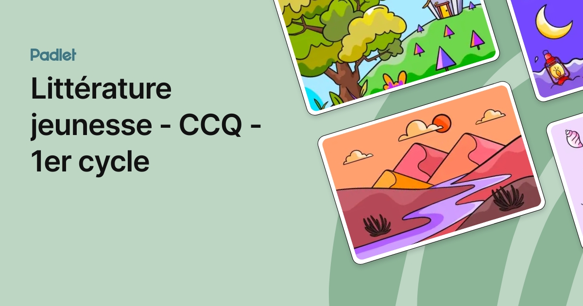 Littérature jeunesse - CCQ - 1er cycle
