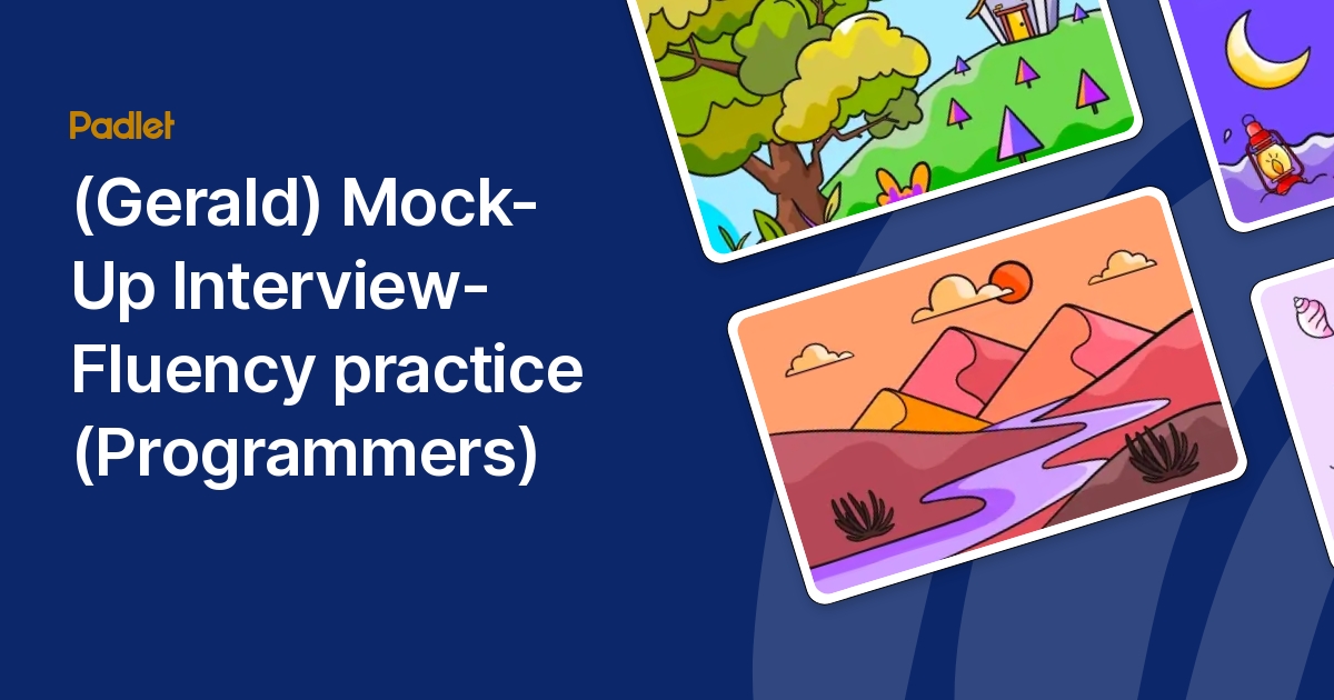 (Gerald) Mock-Up Interview- Fluency practice (Programmers)