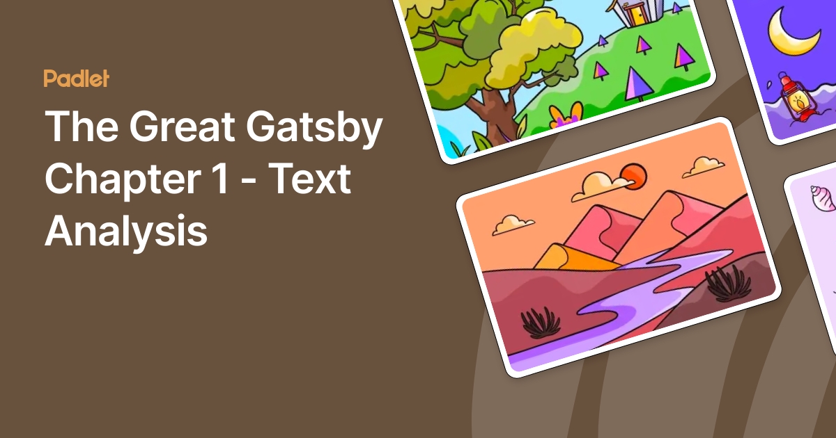 The Great Gatsby Chapter 1 - Text Analysis