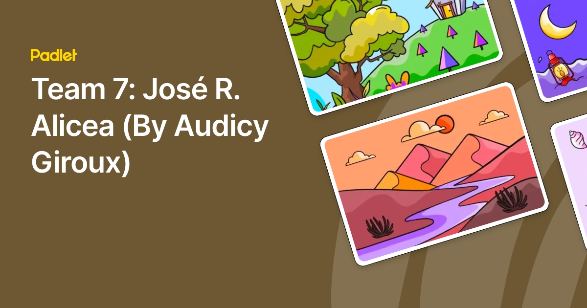 Team 7: José R. Alicea (By Audicy Giroux)