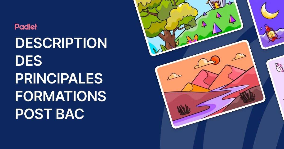 DESCRIPTION DES PRINCIPALES FORMATIONS POST BAC