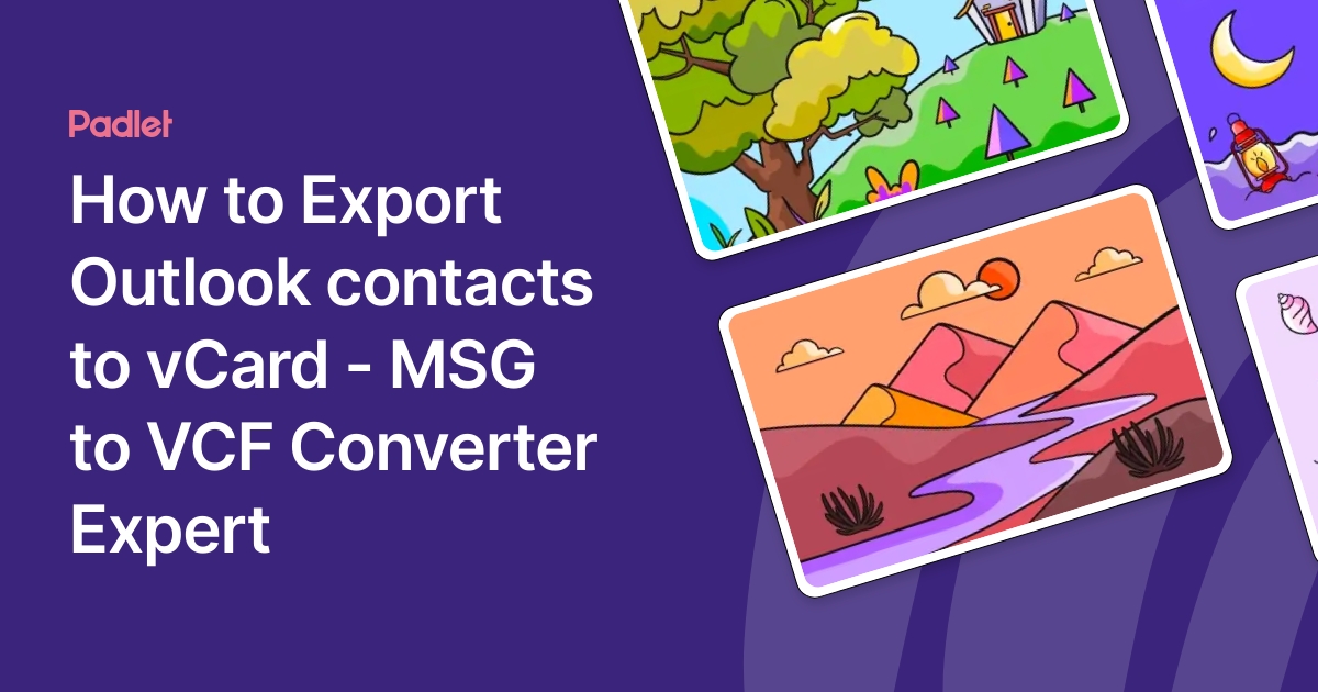 How to Export Outlook contacts to vCard - MSG to VCF Converter Expert