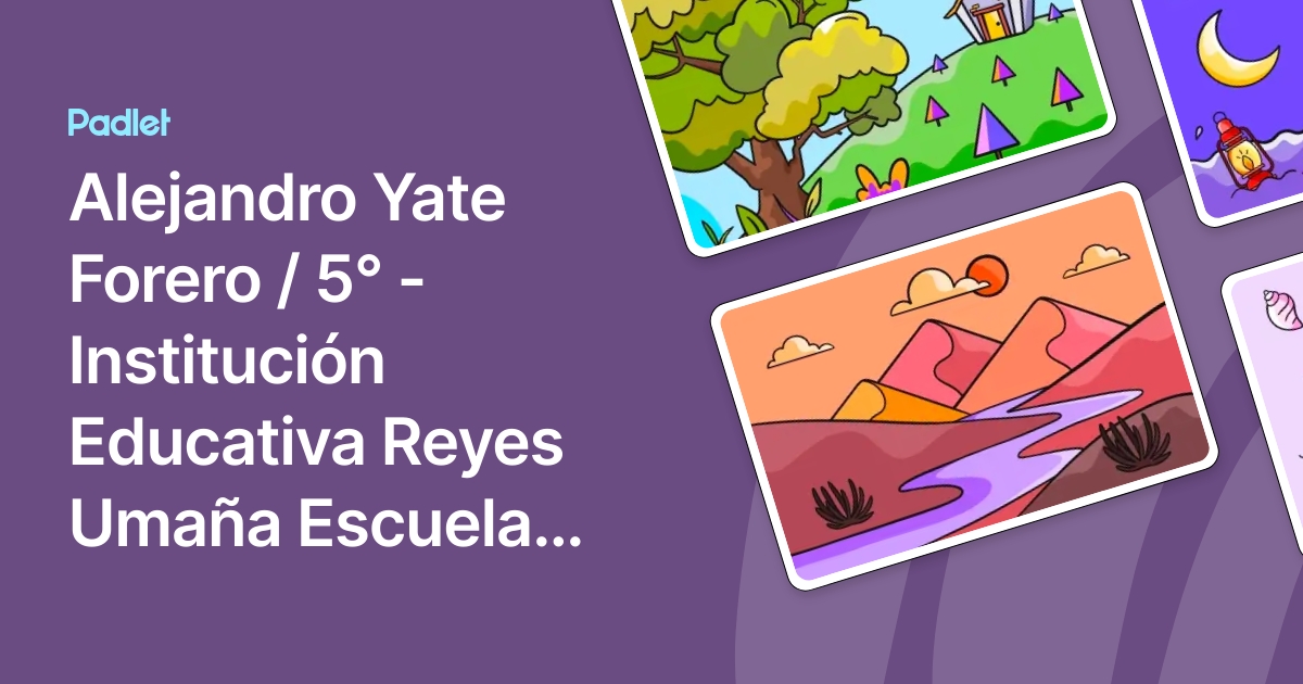Alejandro Yate Forero / 5° - Institución Educativa Reyes Umaña Escuela Hogar