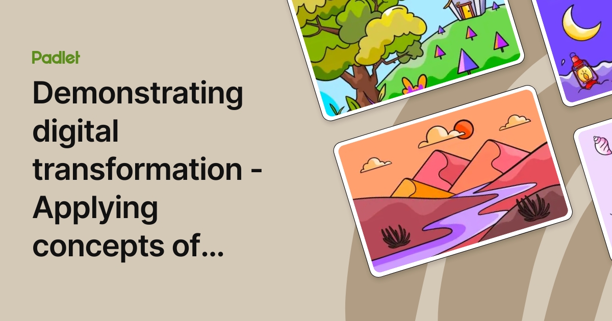 Demonstrating digital transformation - Applying concepts of micro ...