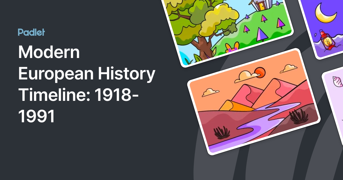 Modern European History Timeline: 1918-1991
