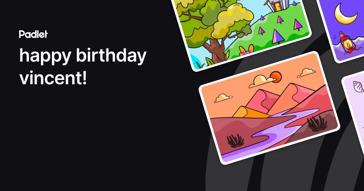 happy birthday vincent!