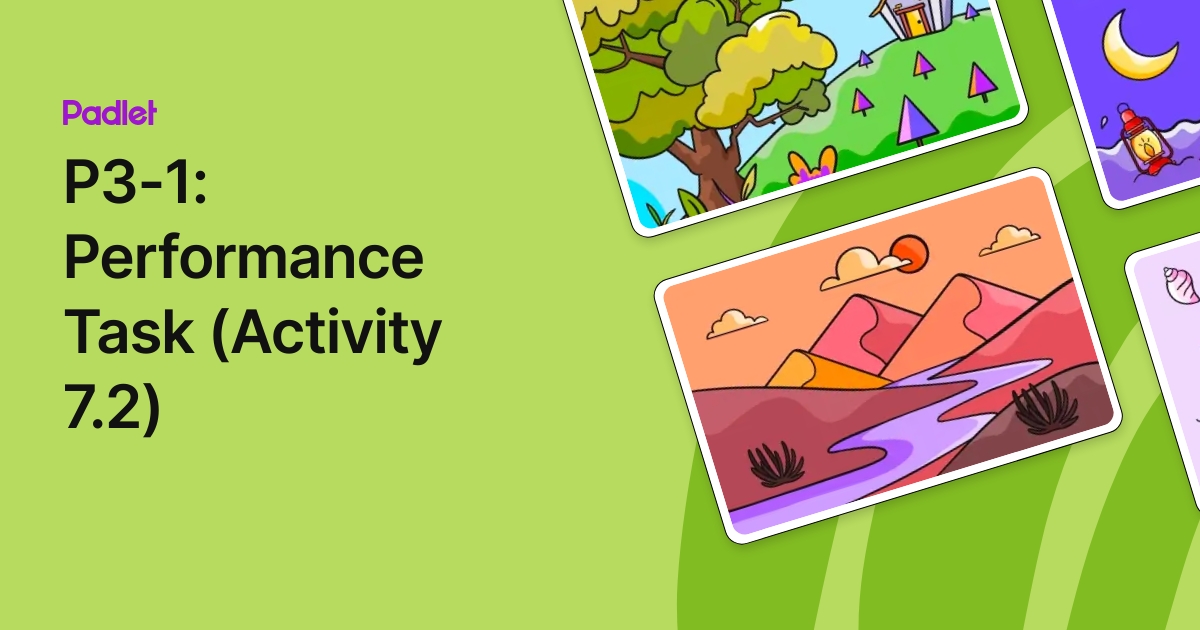 P3-1: Performance Task (Activity 7.2)