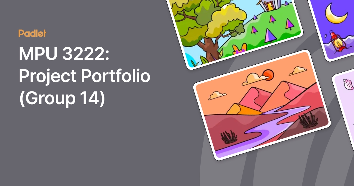MPU 3222: Project Portfolio (Group 14)