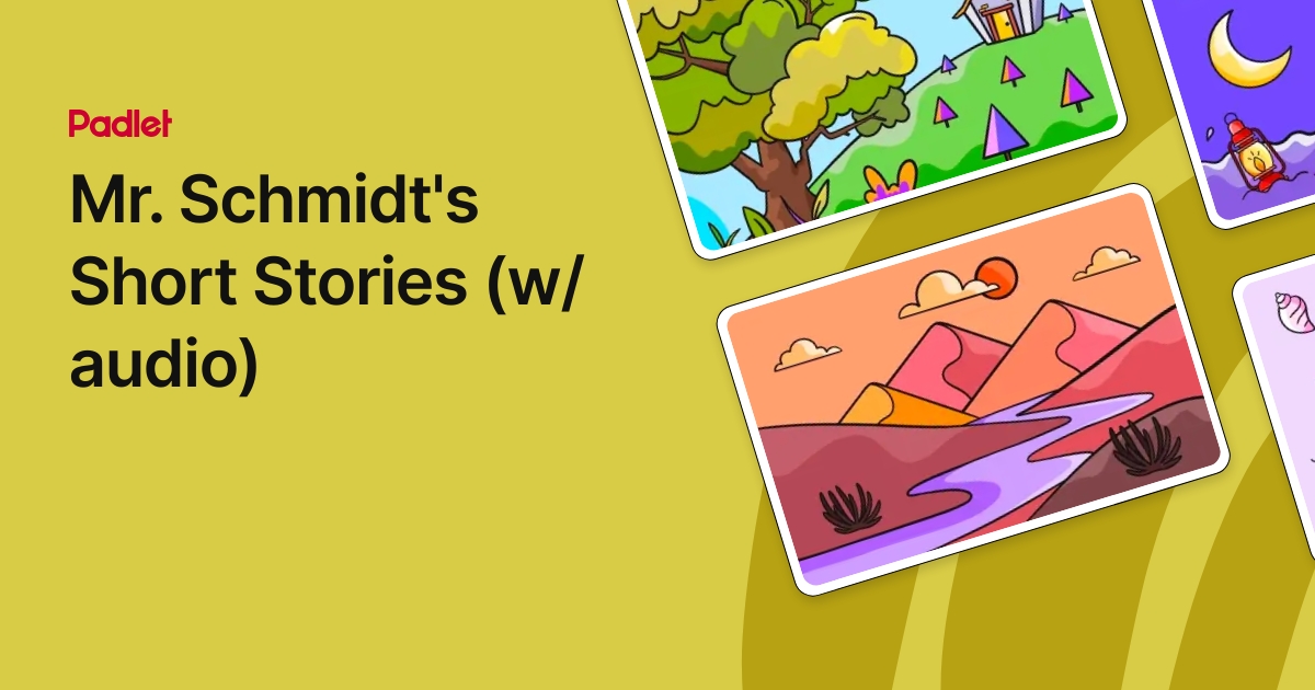 Mr. Schmidt's Short Stories (w/ audio)