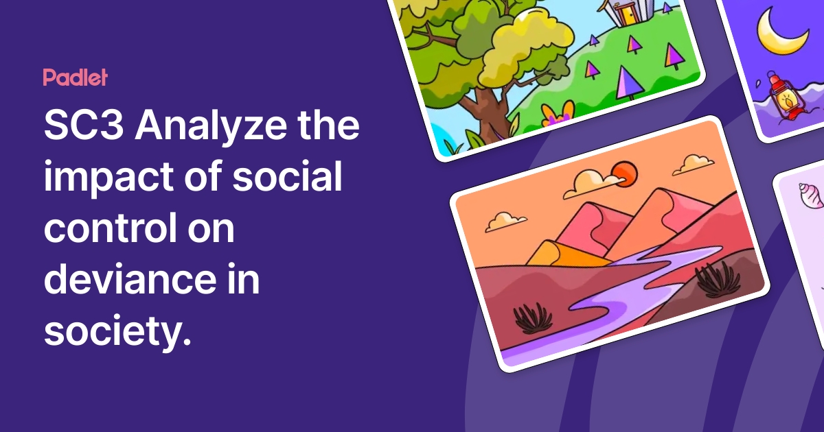 SC3 Analyze the impact of social control on deviance in society.