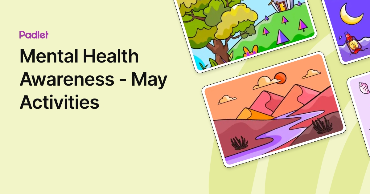 Mental Health Awareness - May Activities