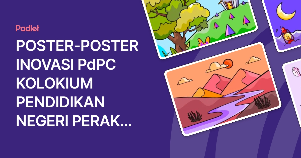 POSTER-POSTER INOVASI PdPC KOLOKIUM PENDIDIKAN NEGERI PERAK TAHUN 2022