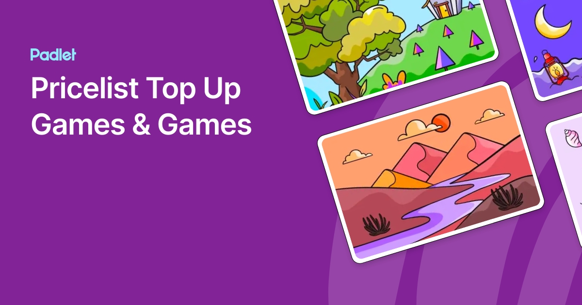 Pricelist Top Up Games & Games
