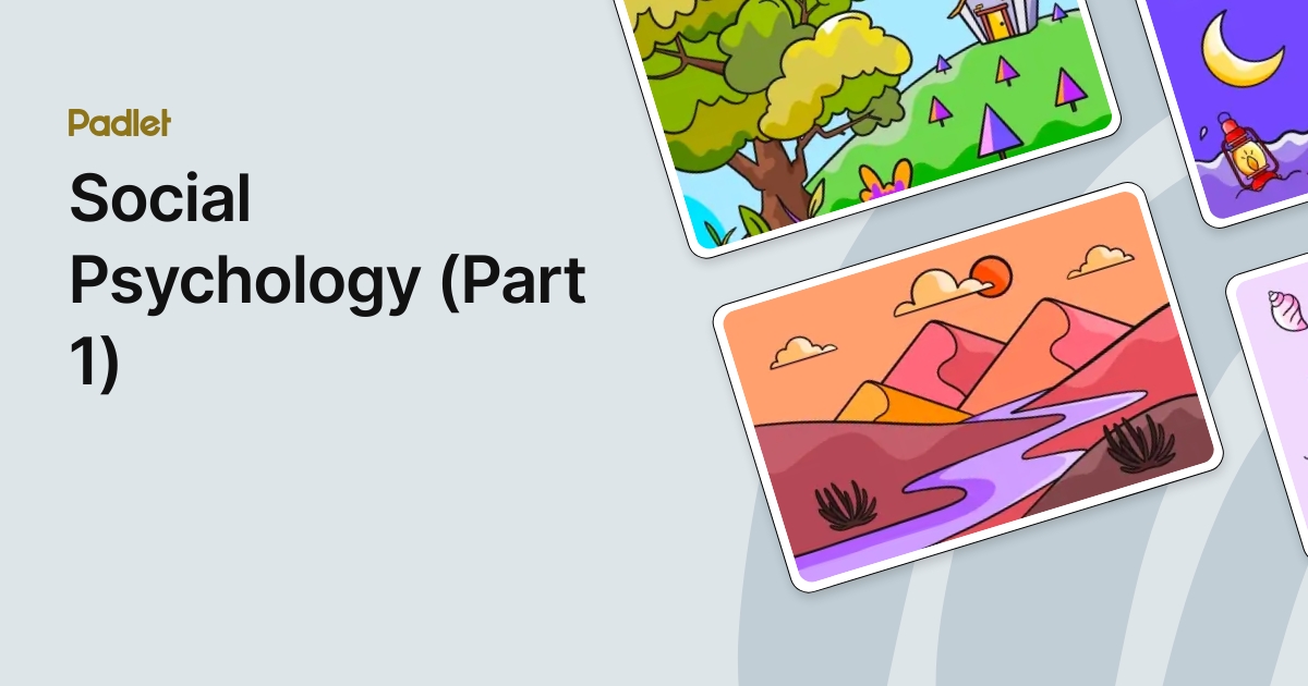 Social Psychology (Part 1)