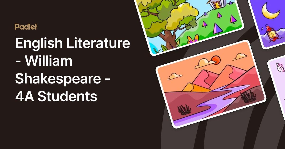 English Literature - William Shakespeare - 4A Students