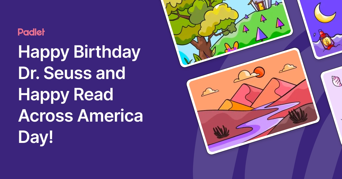 Happy Birthday Dr. Seuss and Happy Read Across America Day!