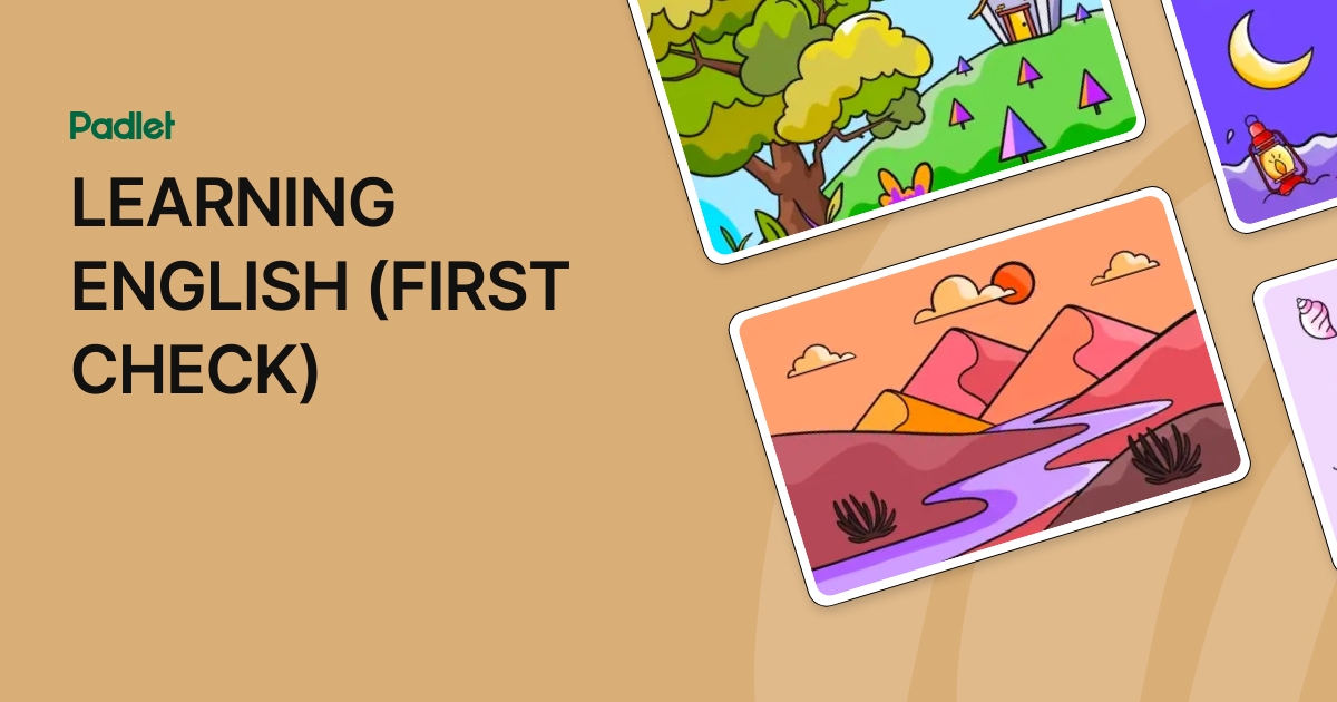 LEARNING ENGLISH (FIRST CHECK)