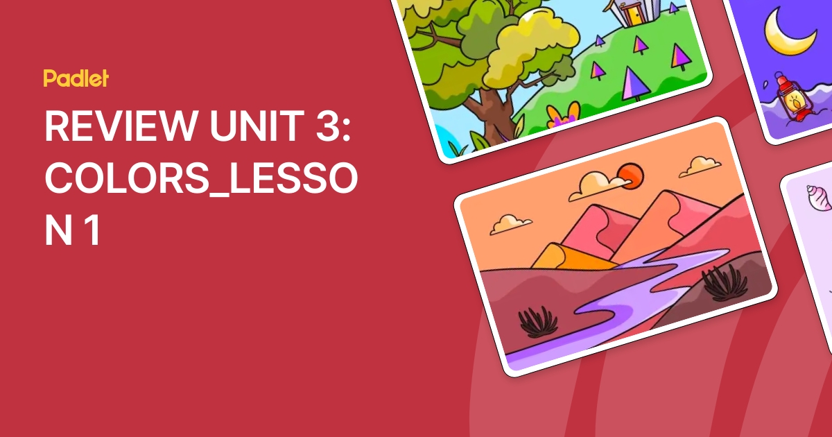 REVIEW UNIT 3: COLORS_LESSON 1