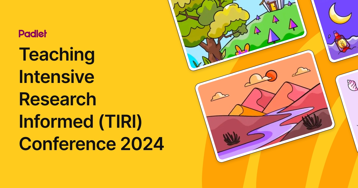 Teaching Intensive Research Informed (TIRI) Conference 2024