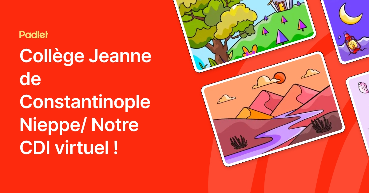 Collège Jeanne de Constantinople Nieppe/ Notre CDI virtuel