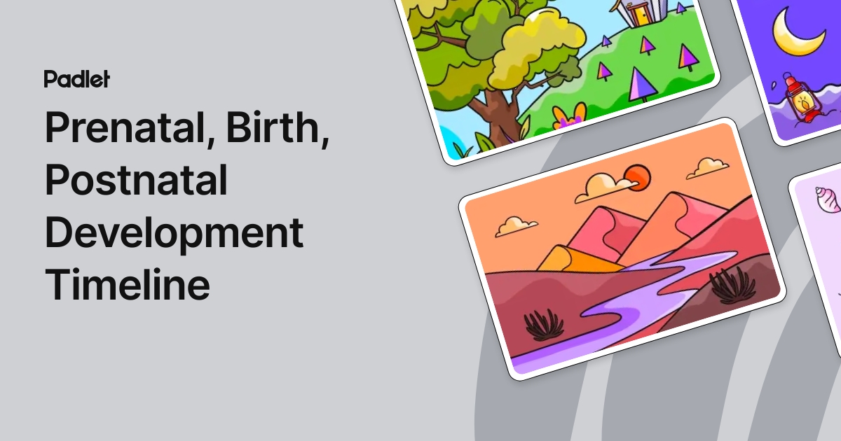 Prenatal, Birth, Postnatal Development Timeline