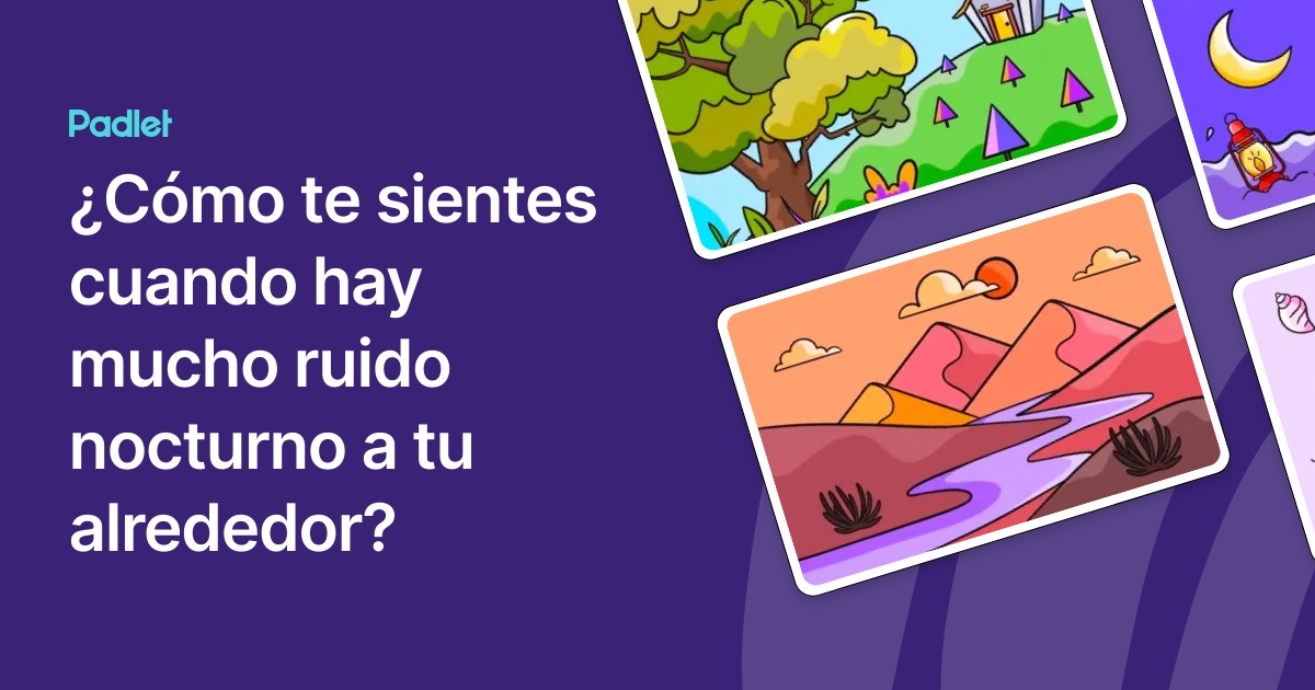 ¿Cómo te sientes cuando hay mucho ruido nocturno a tu alrededor?