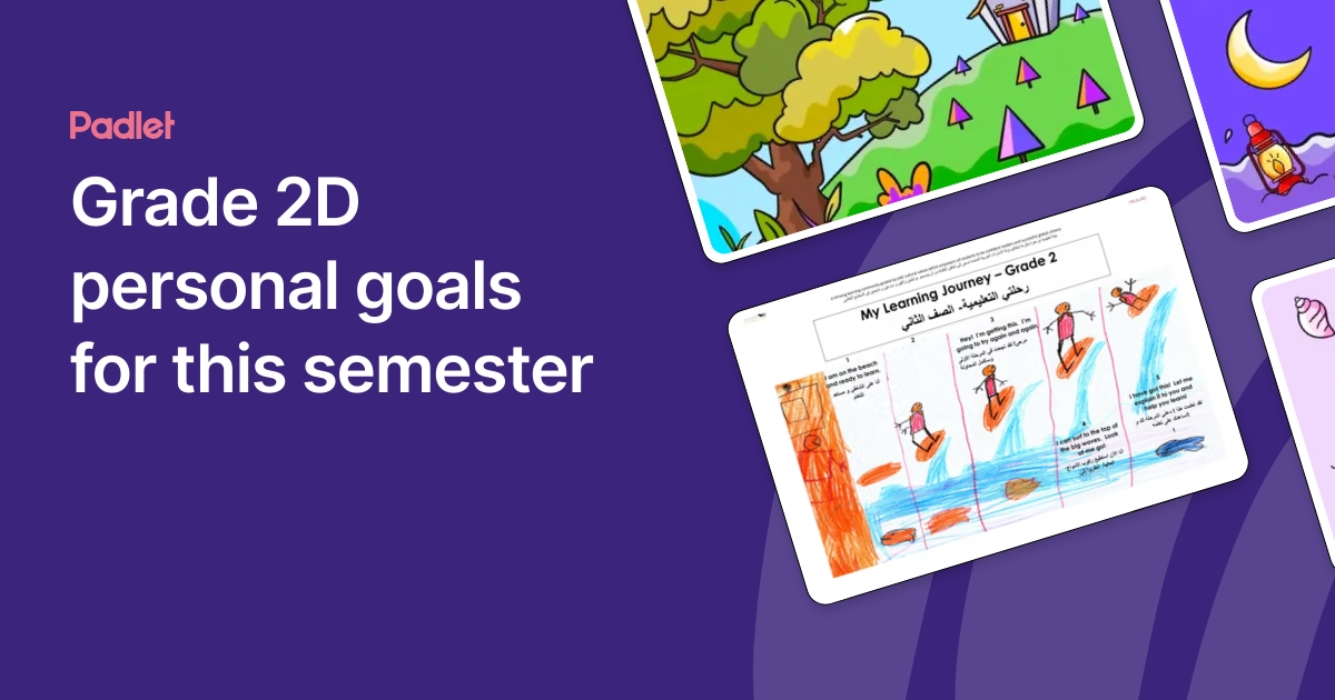 Grade 2D personal goals for this semester