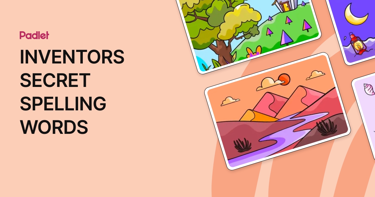 INVENTORS SECRET SPELLING WORDS