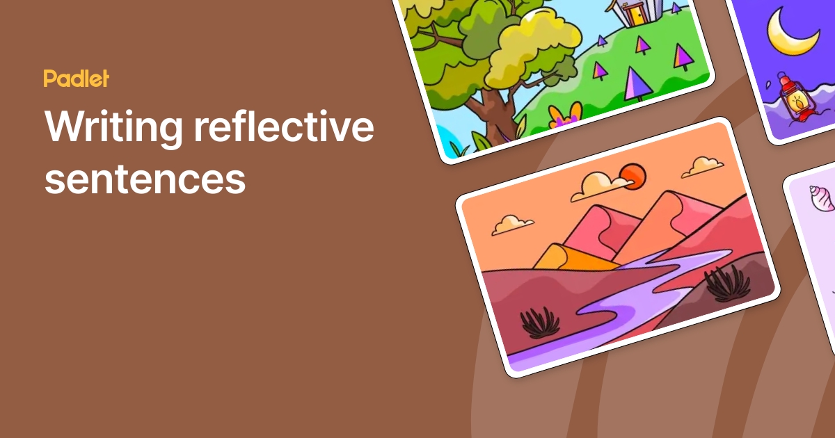 Writing reflective sentences