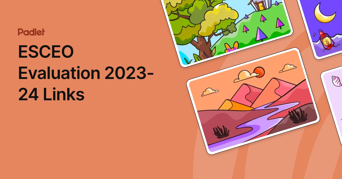 ESCEO Evaluation 2023-24 Links