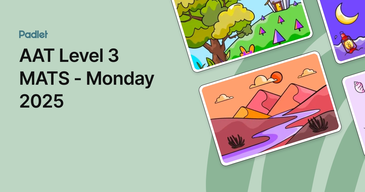 AAT Level 3 MATS - Monday 2025