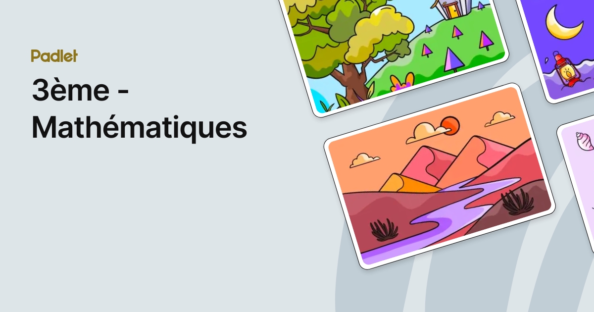 3ème - Mathématiques