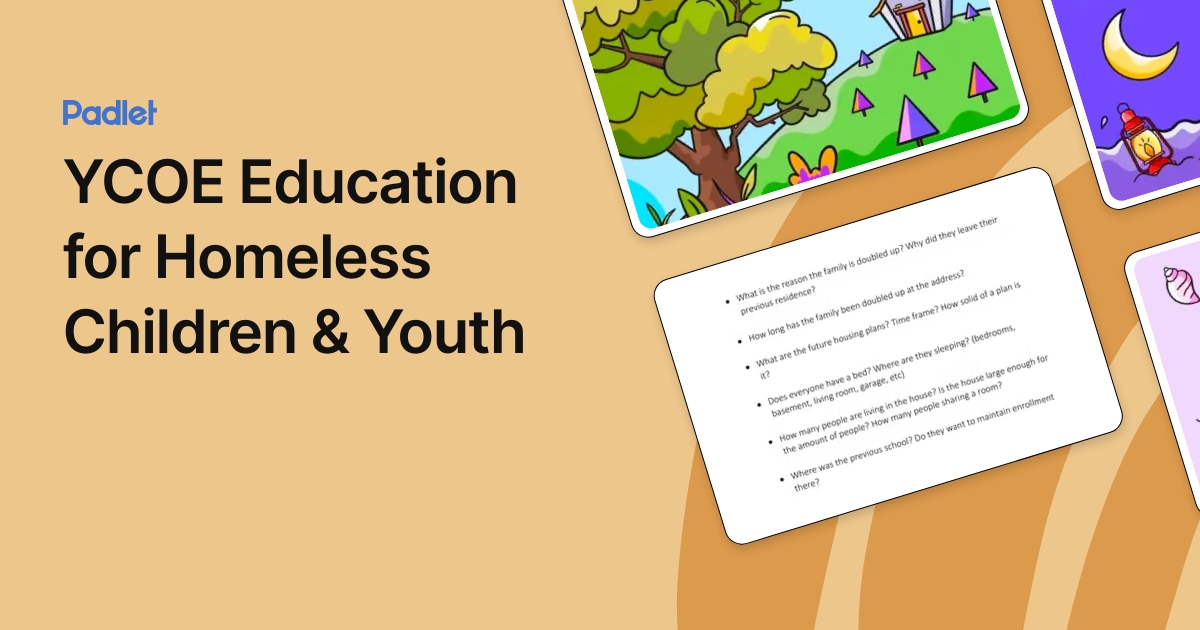 YCOE Education for Homeless Children & Youth