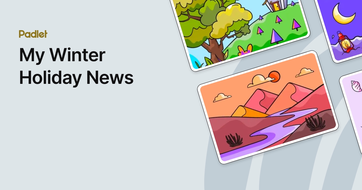 My Winter Holiday News