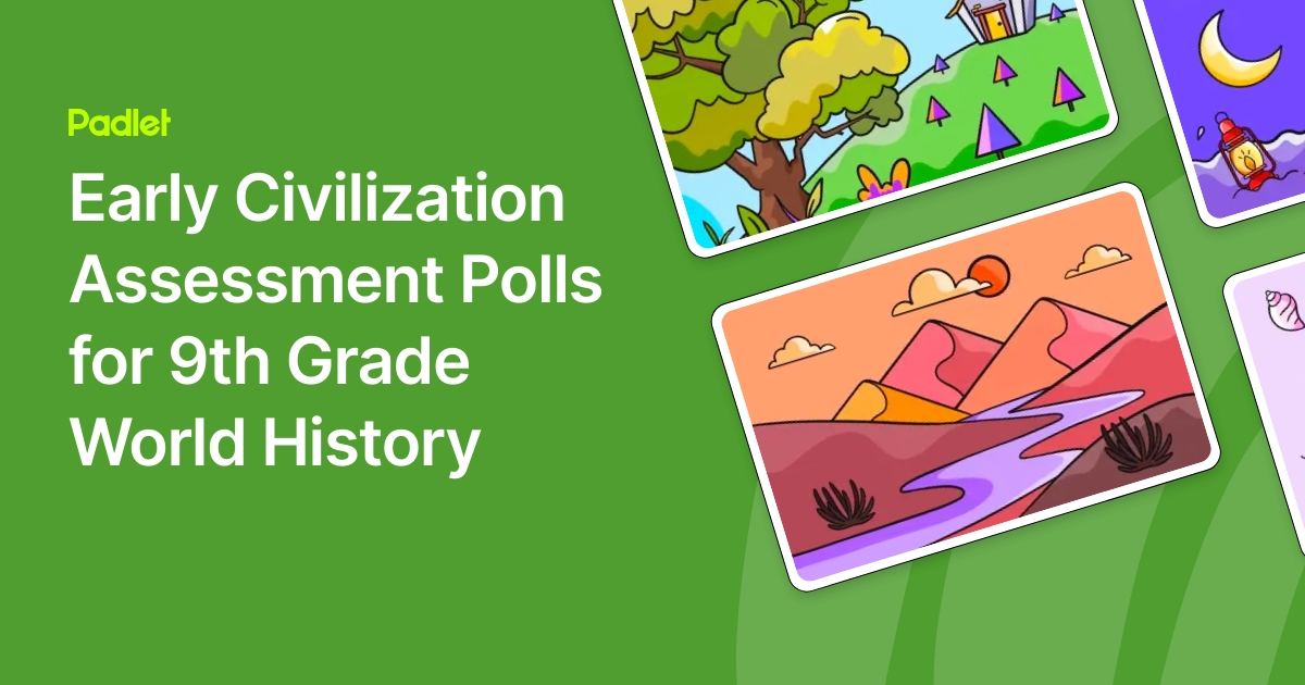 Early Civilization Assessment Polls for 9th Grade World History