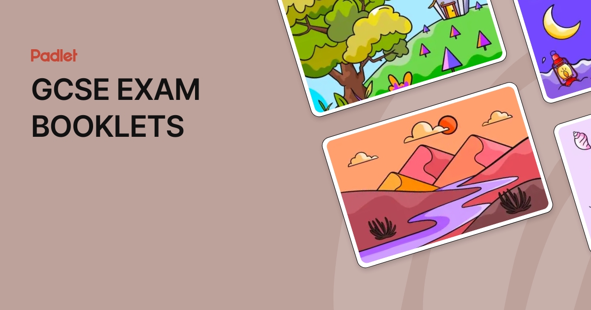 GCSE EXAM BOOKLETS