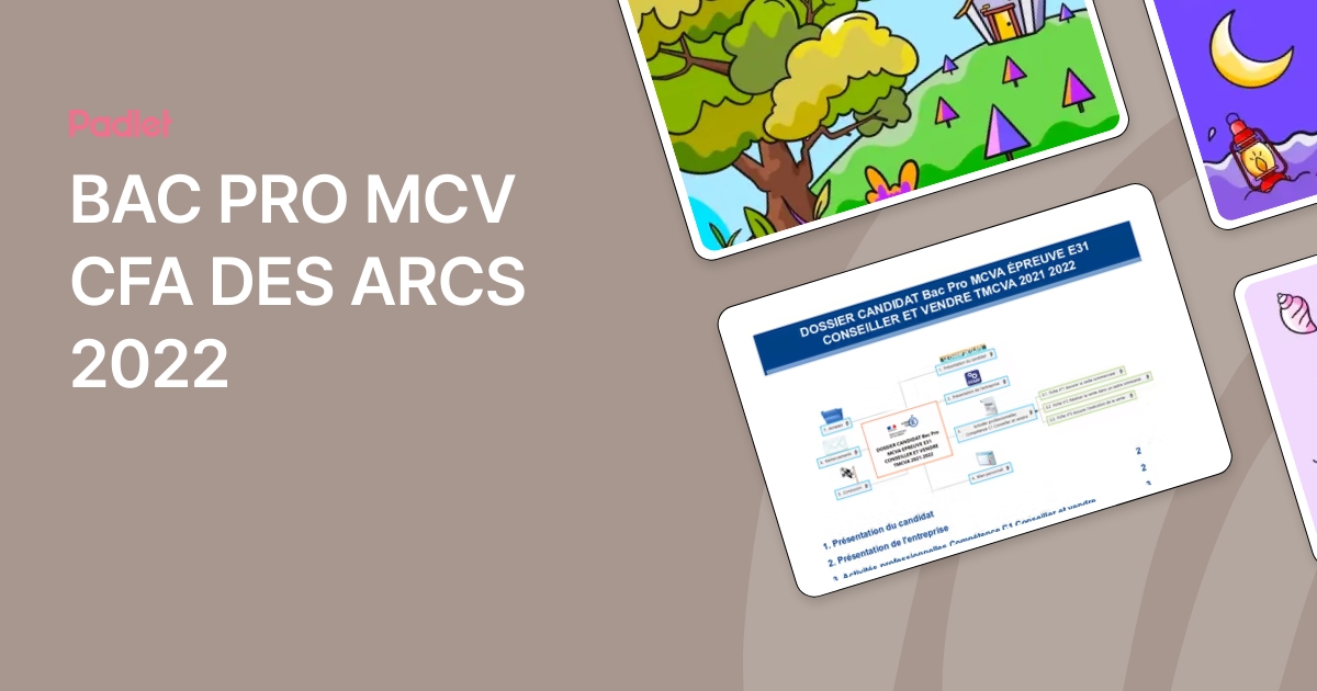 BAC PRO MCV CFA DES ARCS 2022
