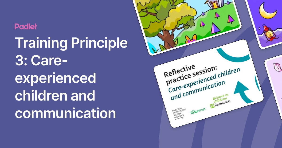 Training Principle 3: Care-experienced children and communication