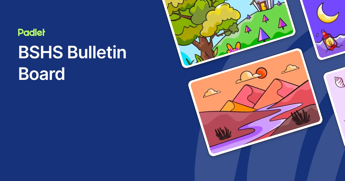 BSHS Bulletin Board