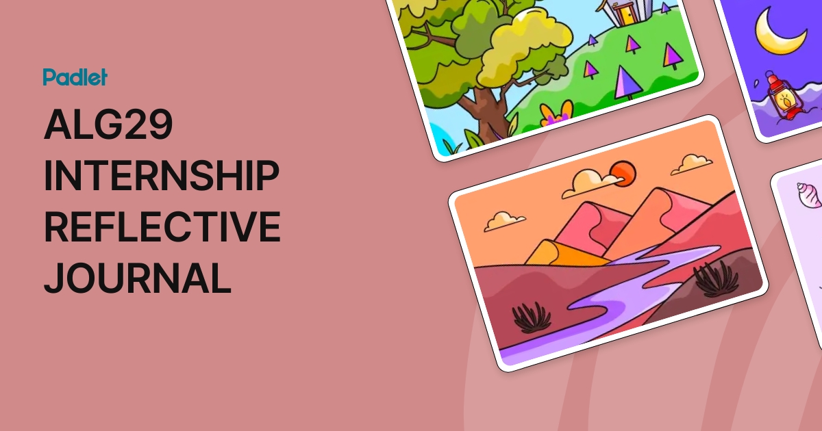 ALG29 INTERNSHIP REFLECTIVE JOURNAL