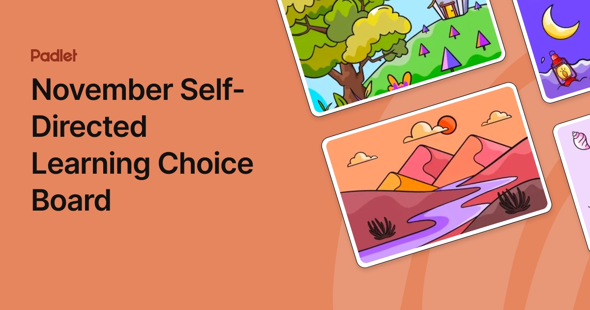 November Self-Directed Learning Choice Board