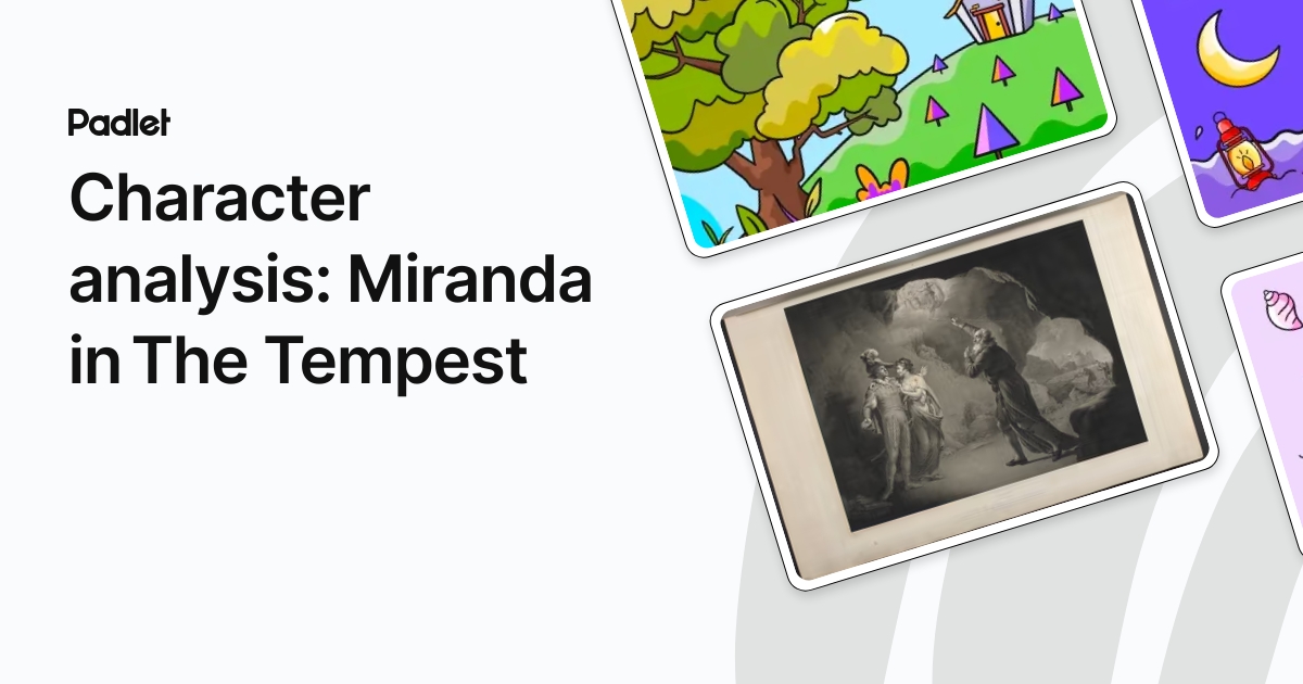 Character analysis: Miranda in The Tempest