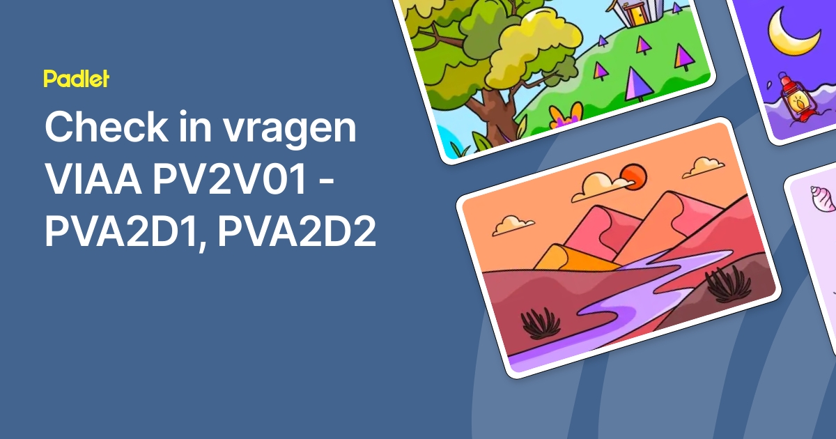 Check in vragen VIAA PV2V01 - PVA2D1, PVA2D2