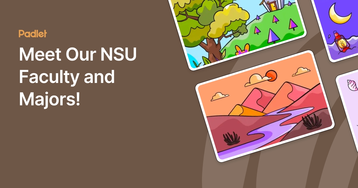 Meet Our NSU Faculty and Majors!