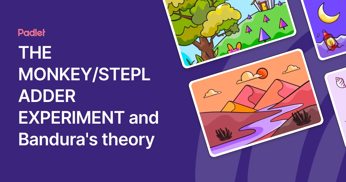 THE MONKEY/STEPLADDER EXPERIMENT and Bandura's theory