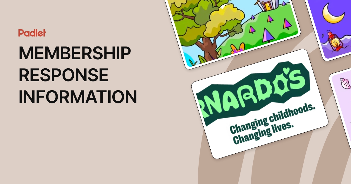 MEMBERSHIP RESPONSE INFORMATION