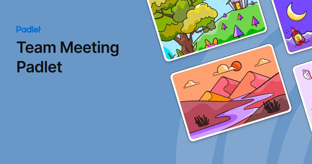 Team Meeting Padlet