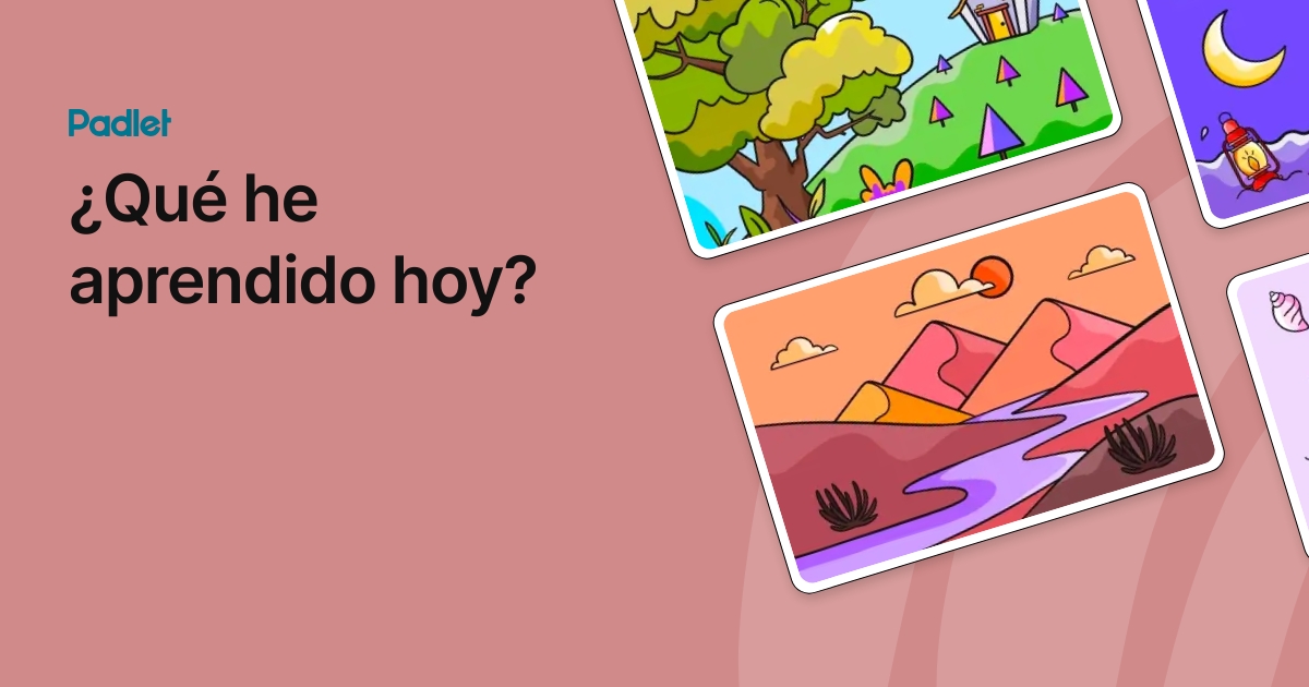 ¿Qué he aprendido hoy?